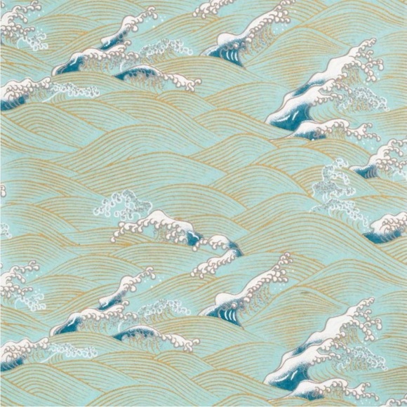Paper Source | Party Supplies | Ocean Waves On Handmade Yuzen Pool Blue ...